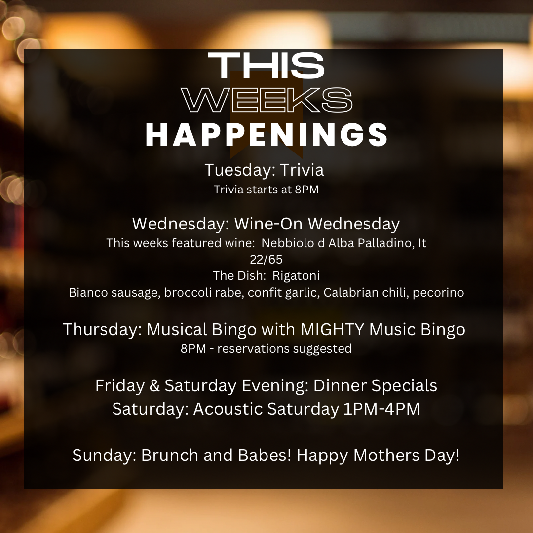 WEEKLY EVENTS | Lewis' Restaurant & Grille | American Restaurant in ...