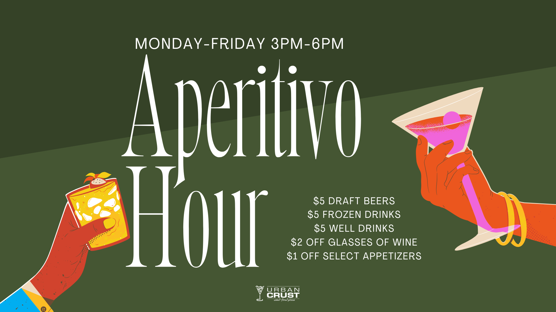 Aperitivo Hour | Urban Crust | Pizza Restaurant in Plano, TX