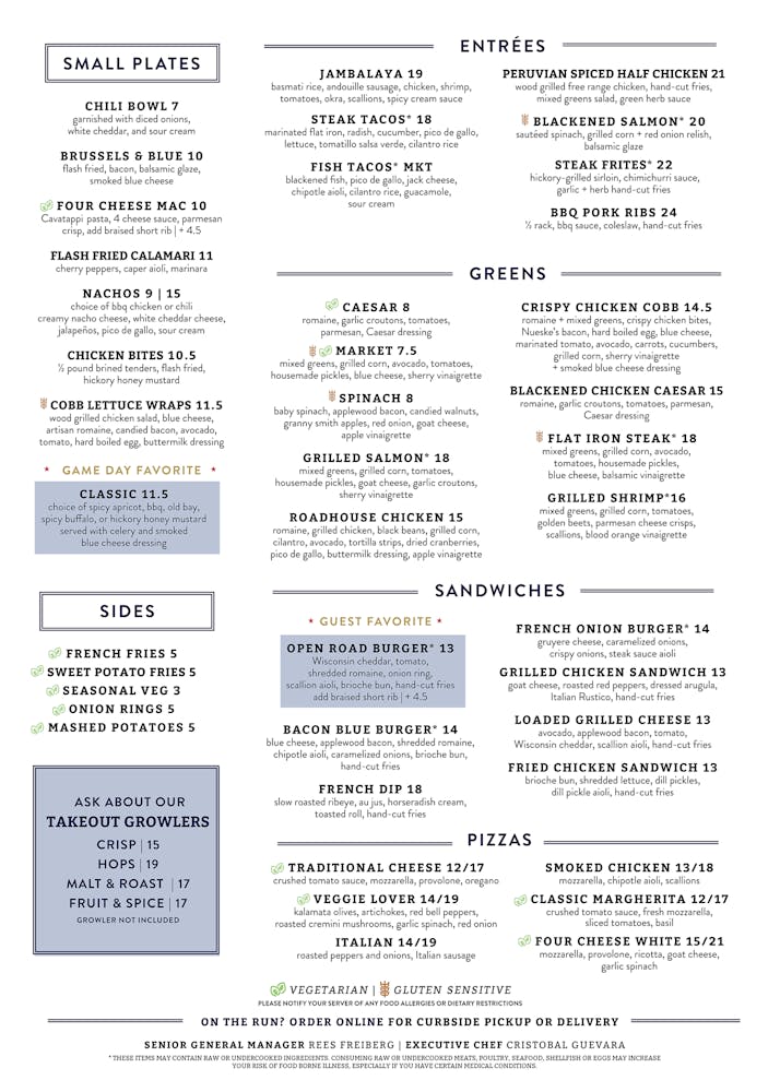 Merrifield | Hours + Location | Open Road