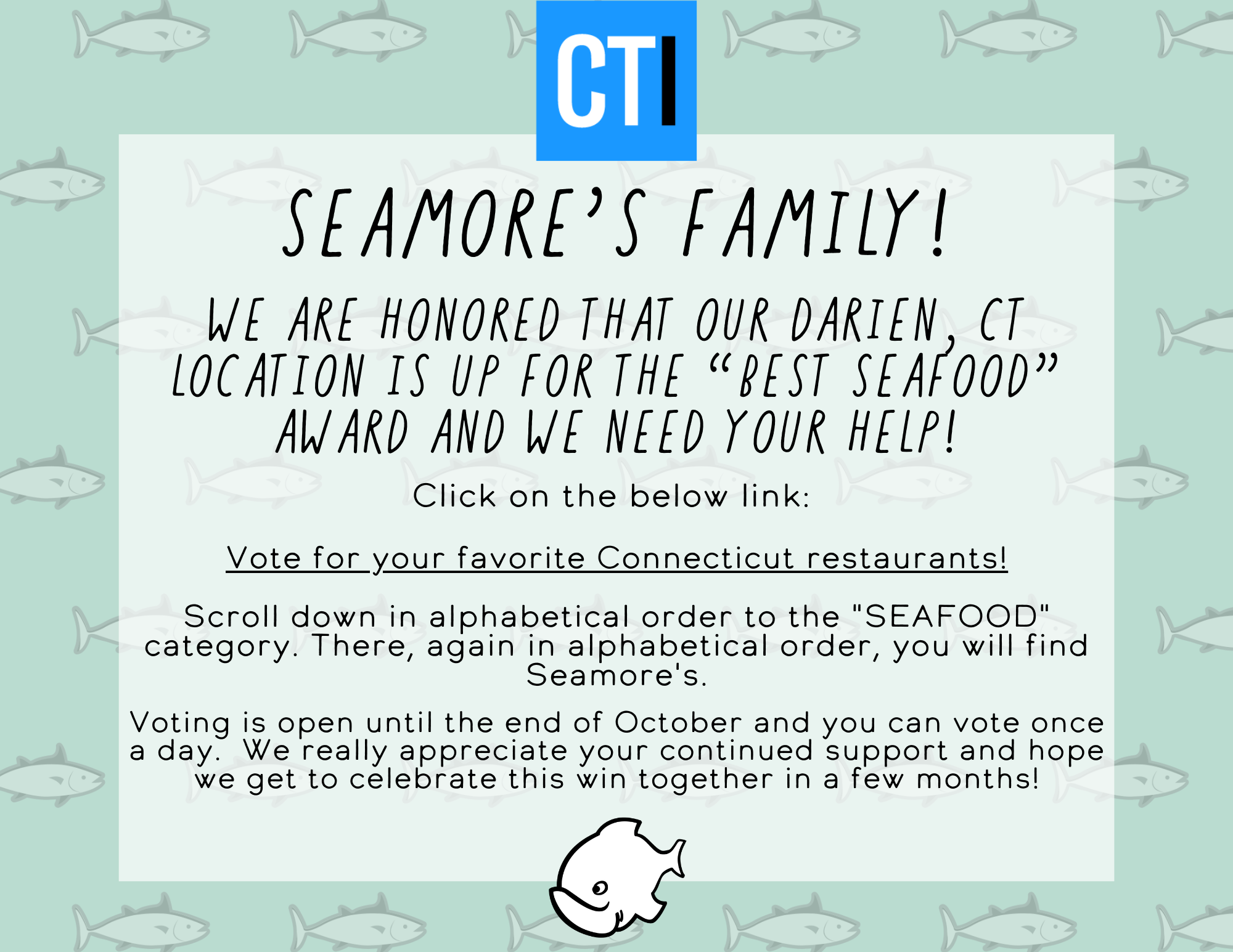 Darien | Hours + Location | Seamore's | Sustainable Seafood