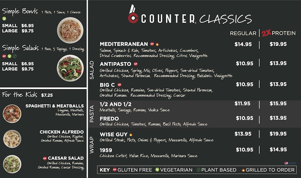 Menus | Bellini's Counter in NY