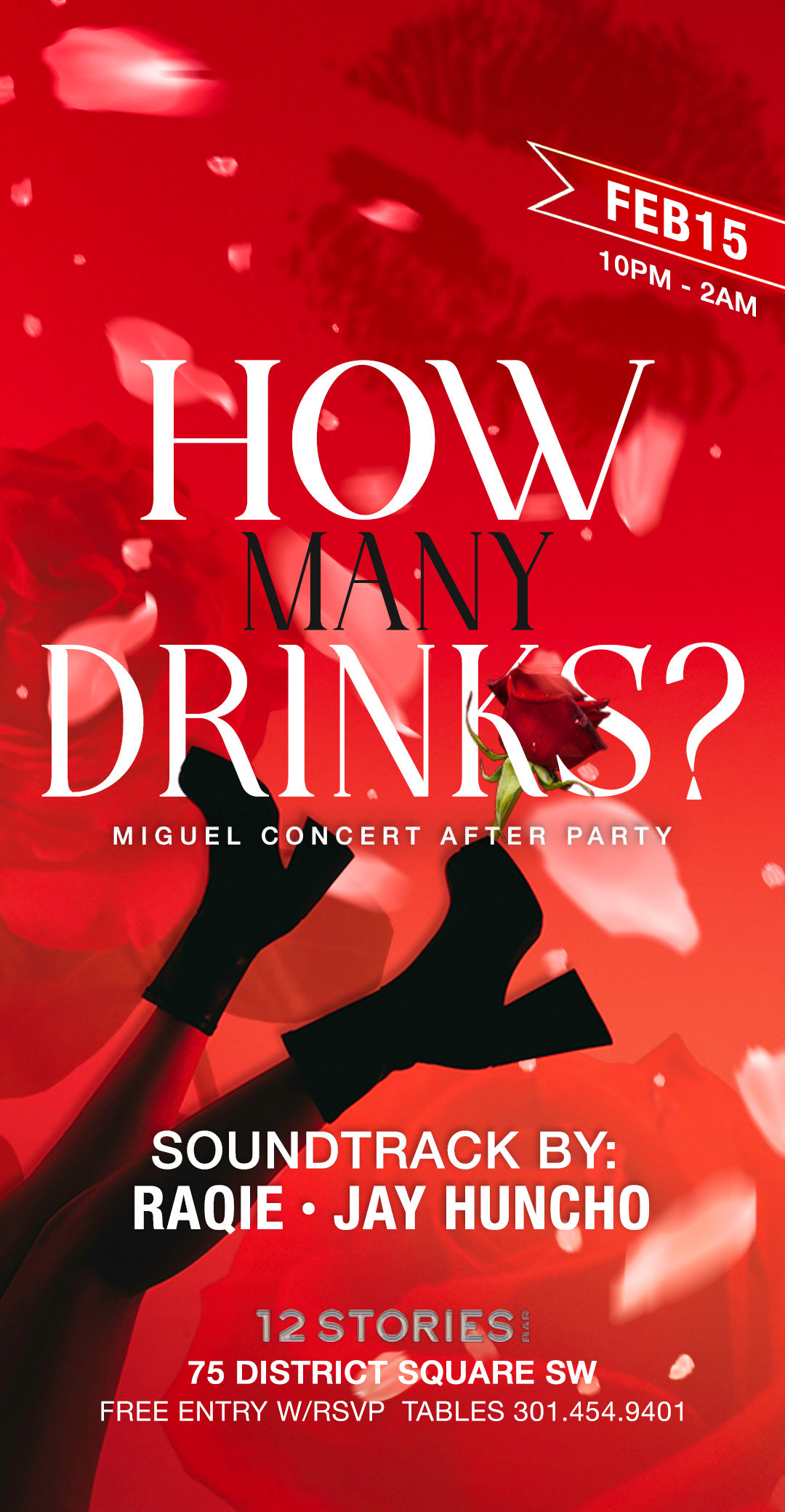 FEBRUARY 15TH - MIGUEL AFTER PARTY | 12 Stories Bar | Modern Cocktail ...