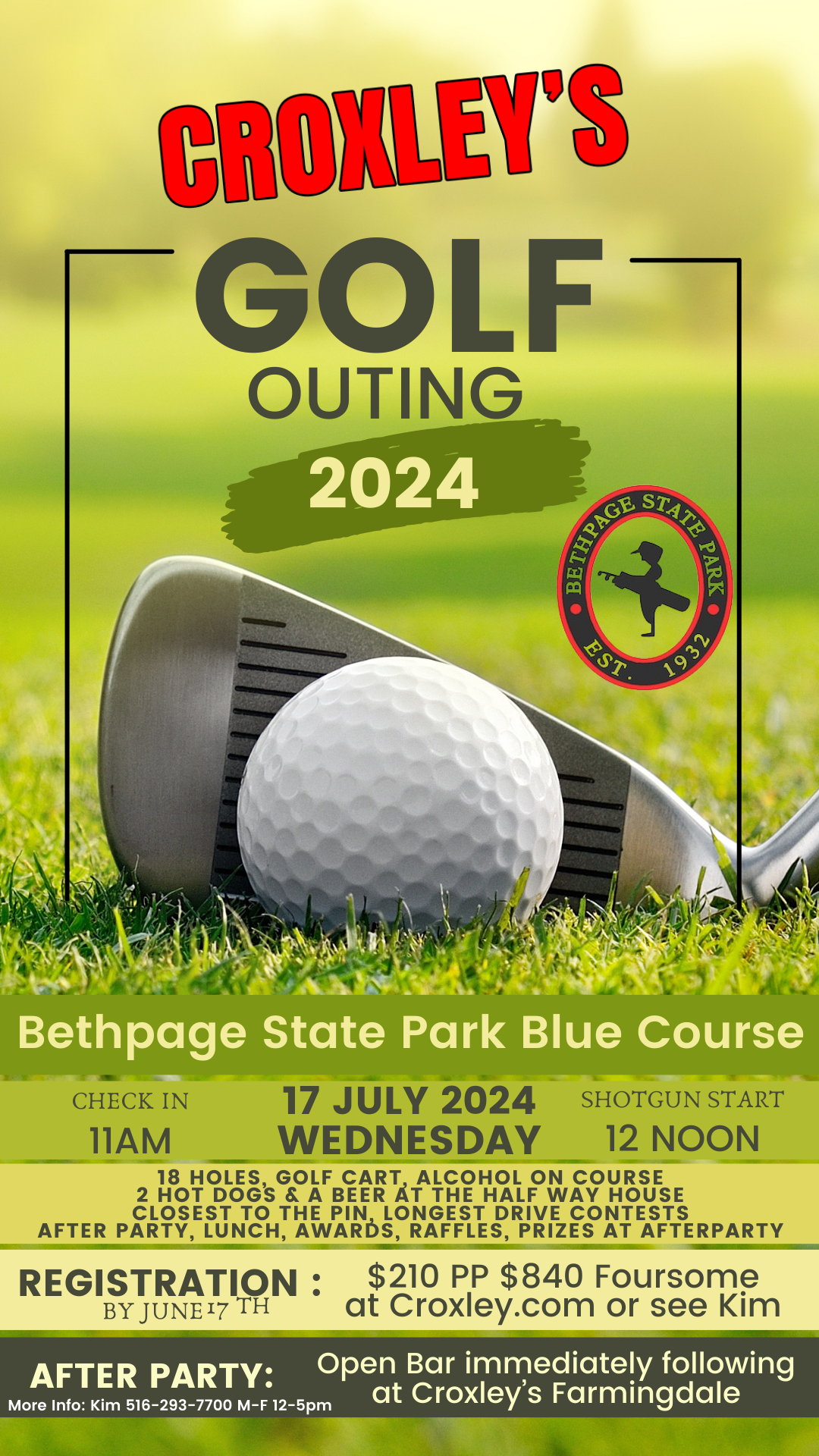 Croxley's Golf Outing 2024 | Croxley's Ale House | Ale House & Eatery in NY