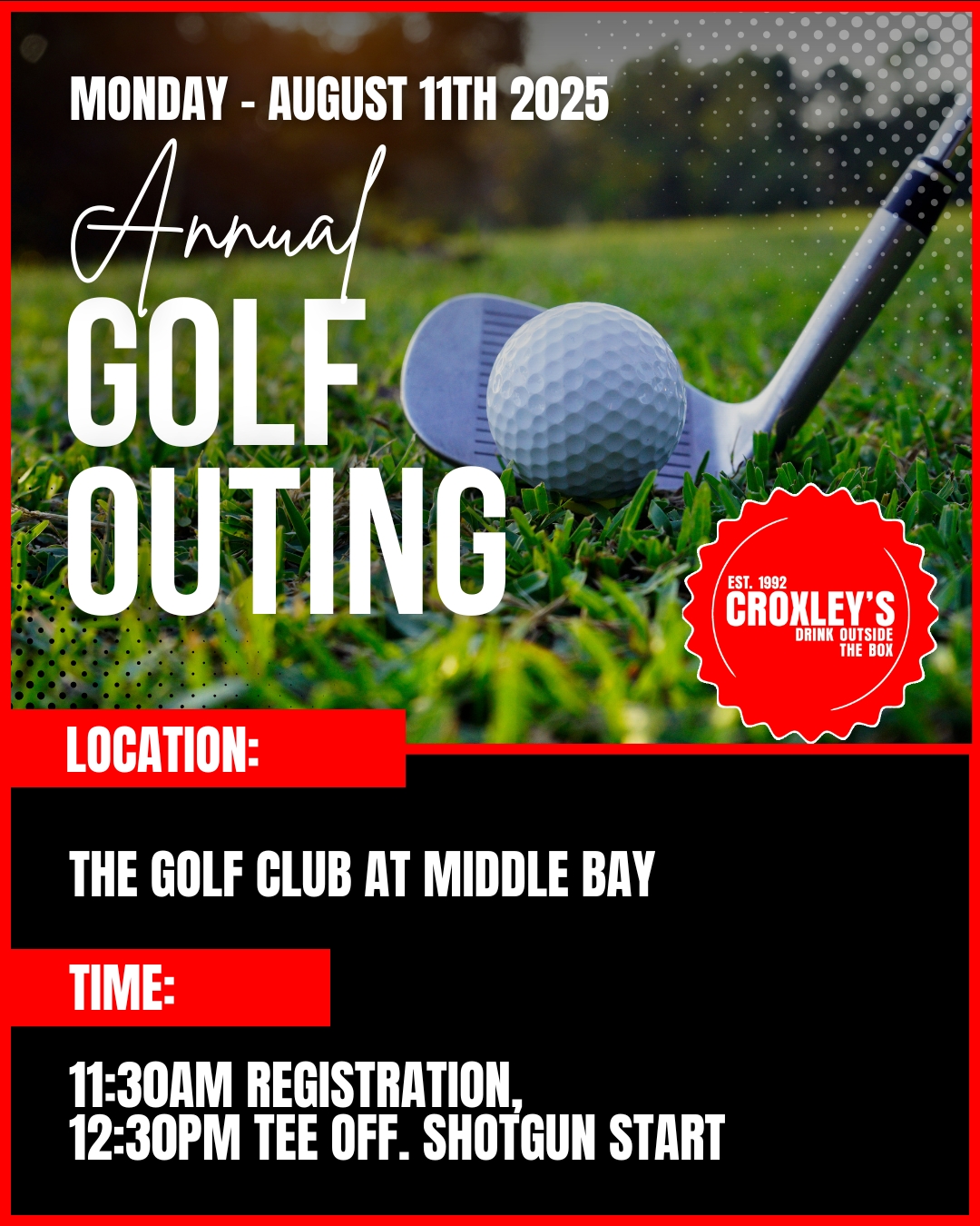 Croxley's Annual Golf Outing | Croxley's Ale House | Ale House & Eatery ...
