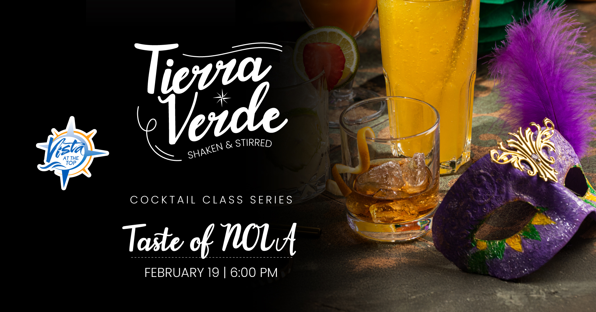 Shaken & Stirred, NOLA! | Vista at the Top | Restaurant & Bar in Tierra ...