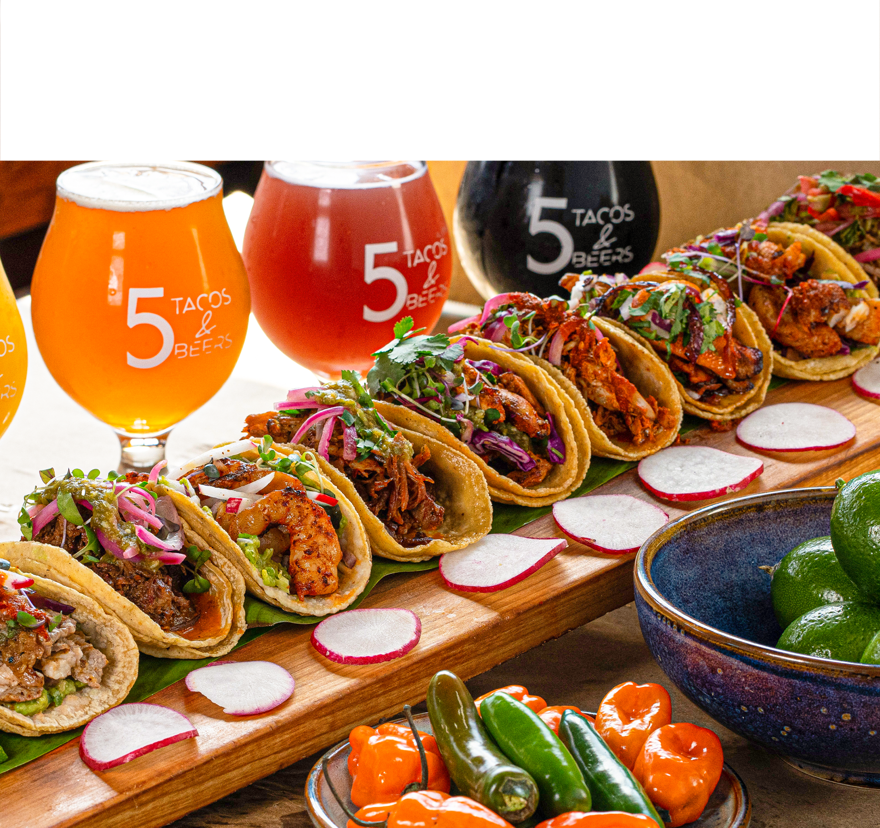 Midtown, Sacramento | Hours + Location | 5 Tacos & Beers | Mexican ...
