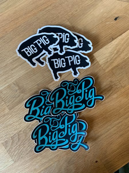 Big Pig Stickers | Big Pig Barbecue | Authentic Smoked Meats