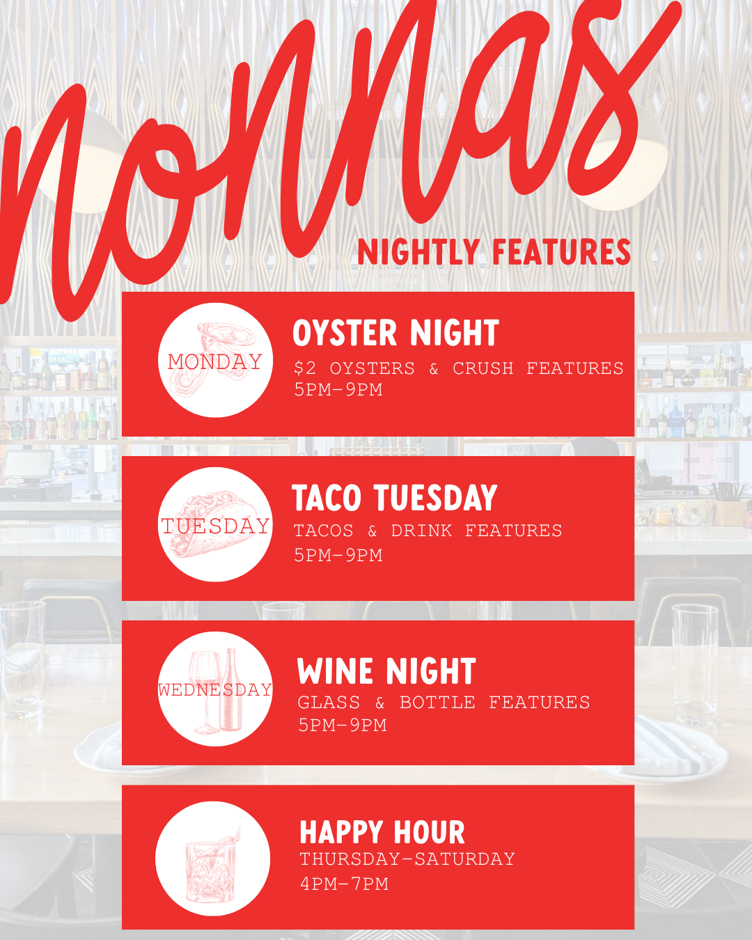 Menus | Casa Nonna in Wilmington, DE