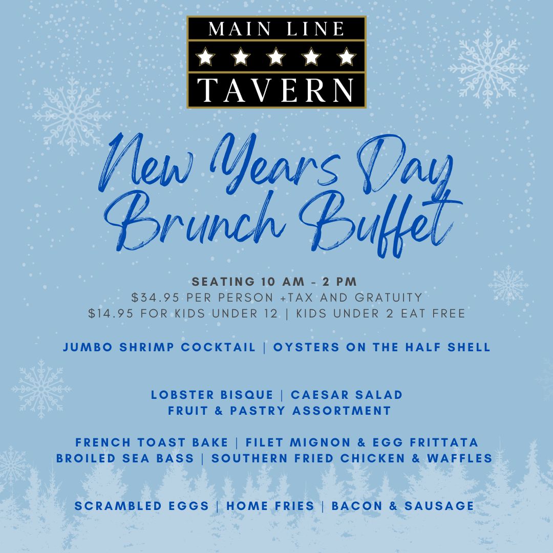 Menus | Main Line Tavern in Paoli, PA