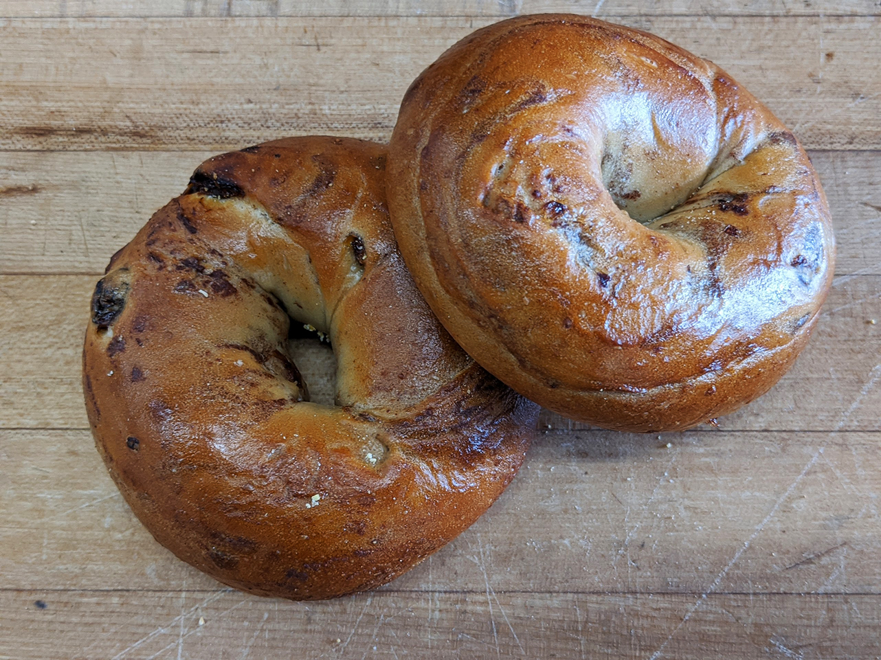 Cinnamon Raisin Bagels - Bag of 6 | Bagel Sphere