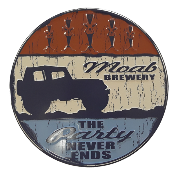 "The party never ends" Jeep Tacker | Moab Brewery in Moab, UT