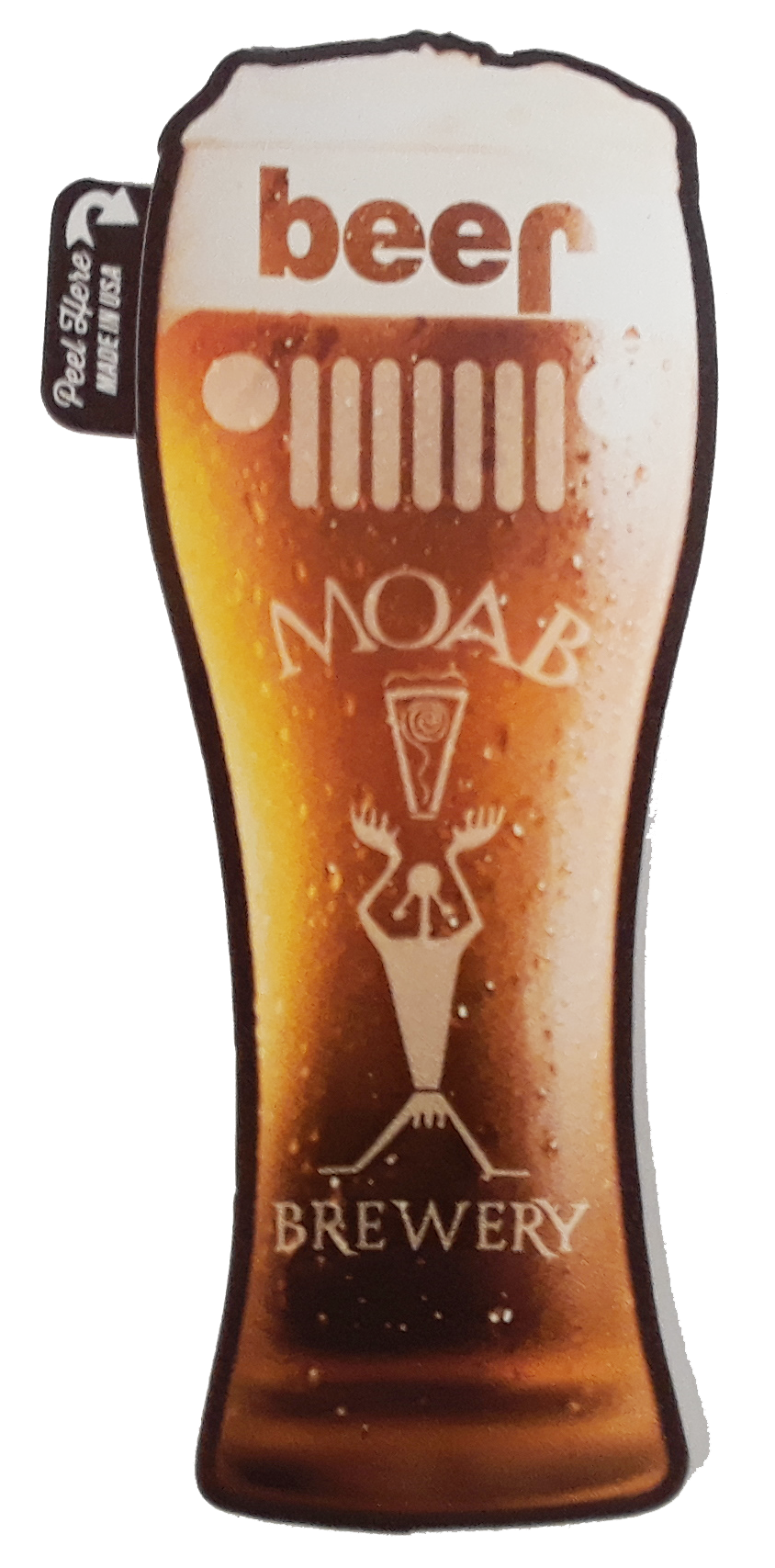 Beer Glass Sticker | Moab Brewery in Moab, UT