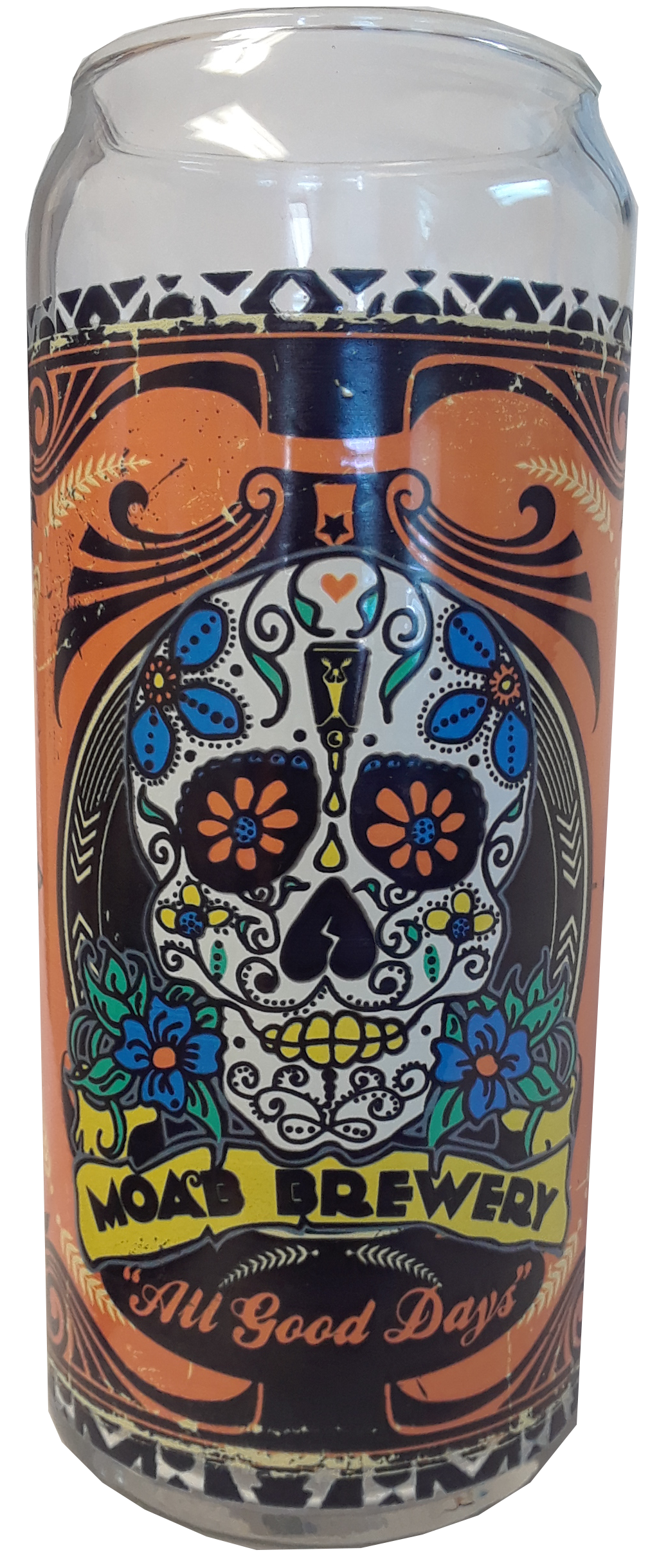 Tall Boy Logo Glass 16oz | Moab Brewery in Moab, UT