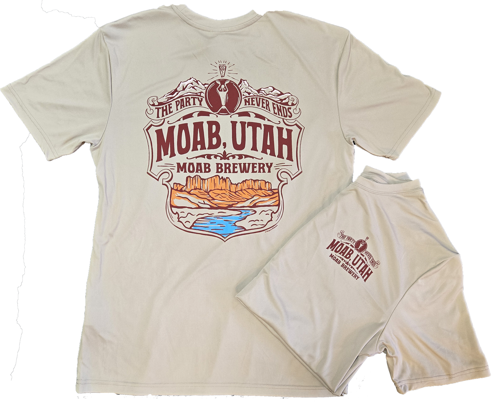 Landscape Badge BAW Short Sleeve Tee UPF 50+ (on sale) | Moab Brewery ...