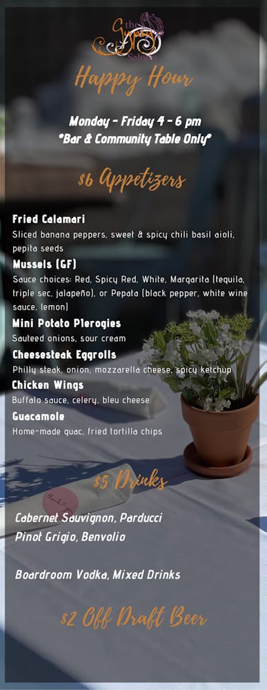 Menus | Gypsy Saloon in Conshohocken, PA