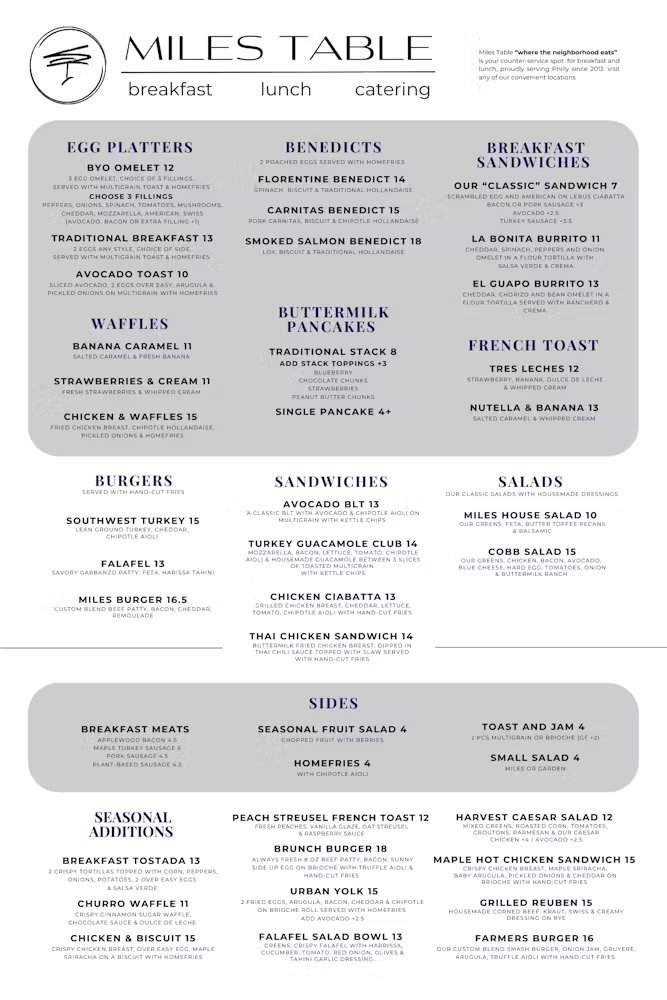 Miles Table - Bok | Hours + Location | Miles Table | Restaurant and ...