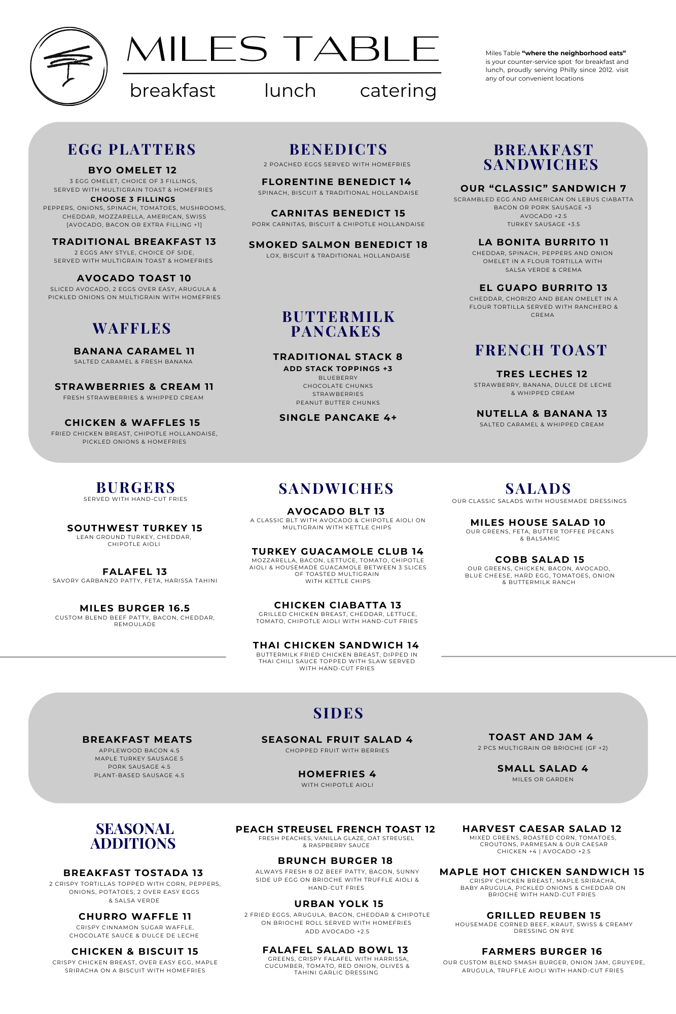 Best Breakfast & Brunch in Port Richmond | Miles Table