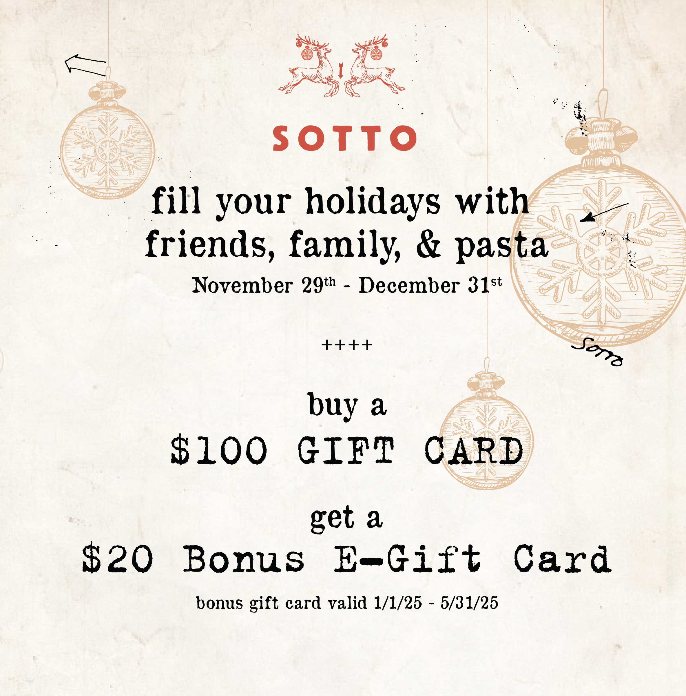 Sotto Cincinnati - Rustic Italian Cuisine in Cincinnati, Ohio