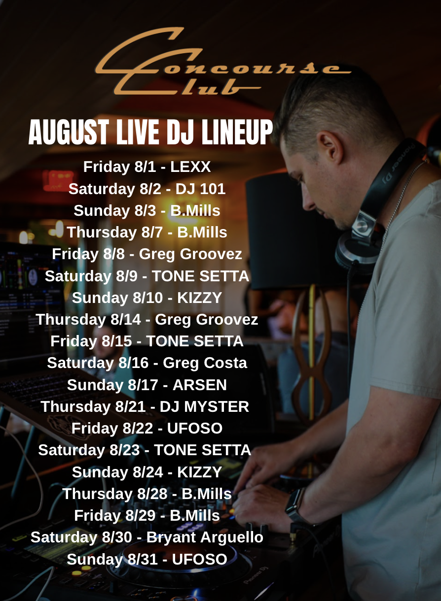 DJ Schedule | Concourse Club in Woodridge, NJ