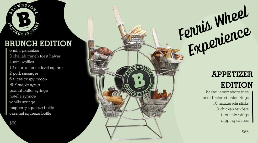 Ferris Wheel Experience | Brownstone Pancake Factory | American ...