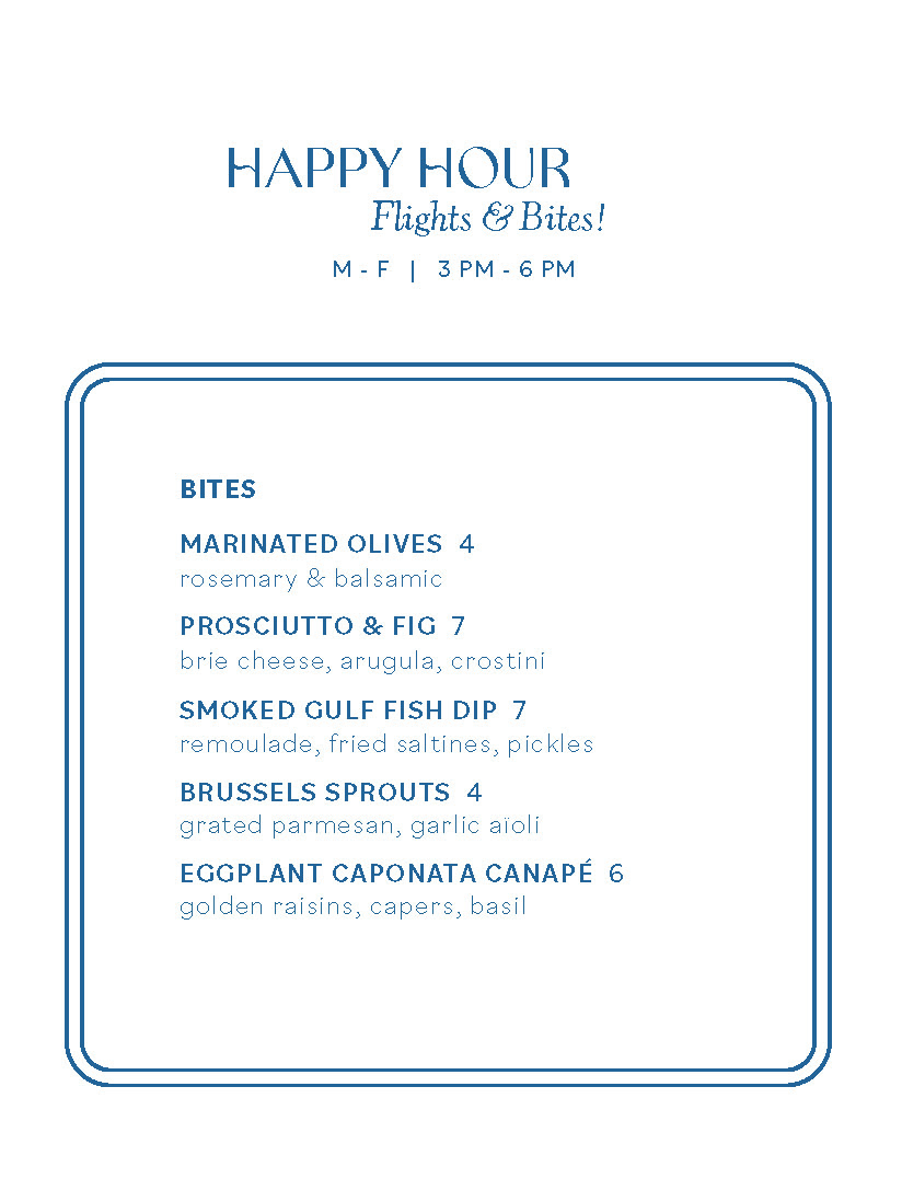 Menus | Copper Vine in New Orleans, LA