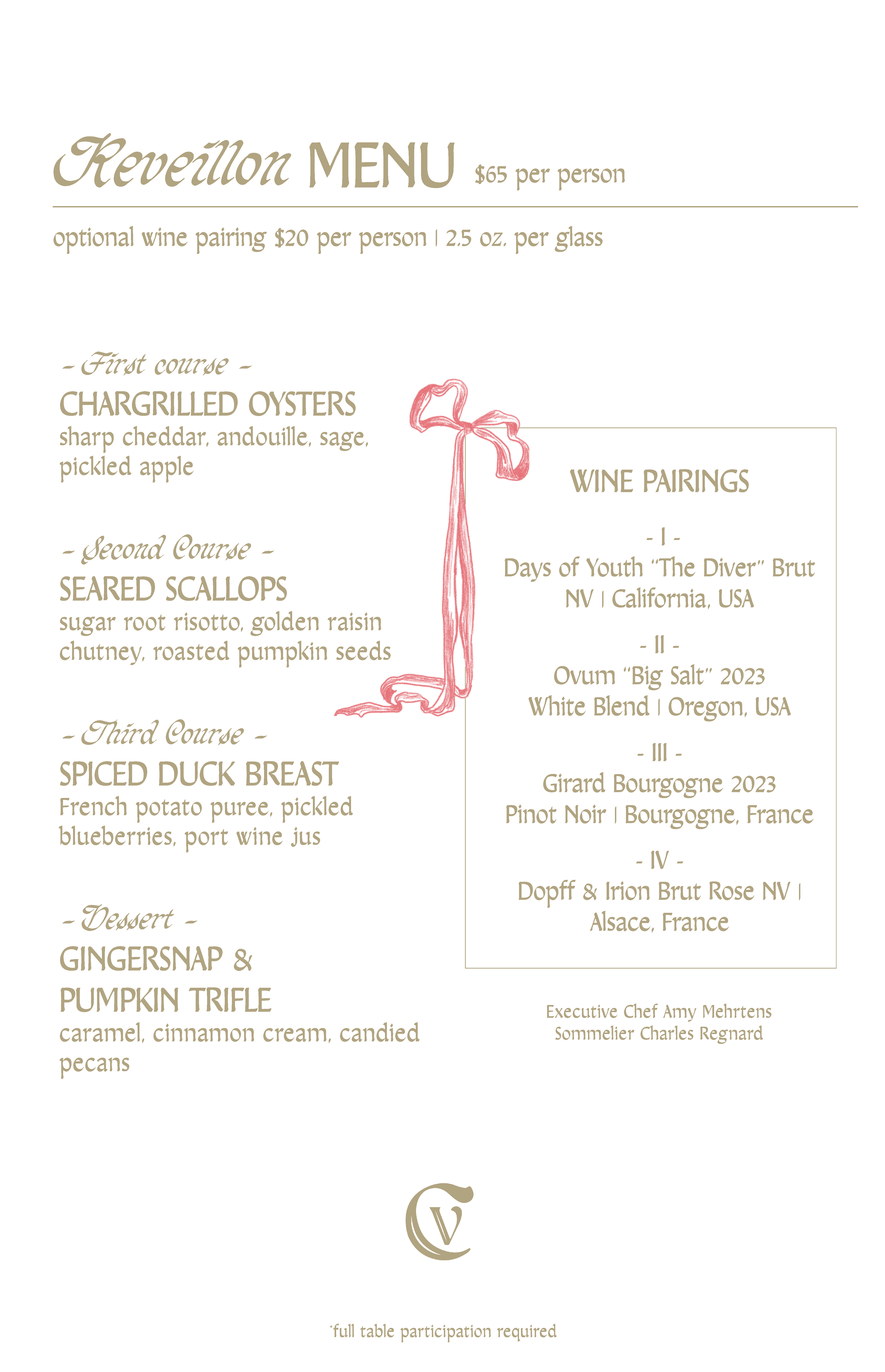 Menus | Copper Vine in New Orleans, LA