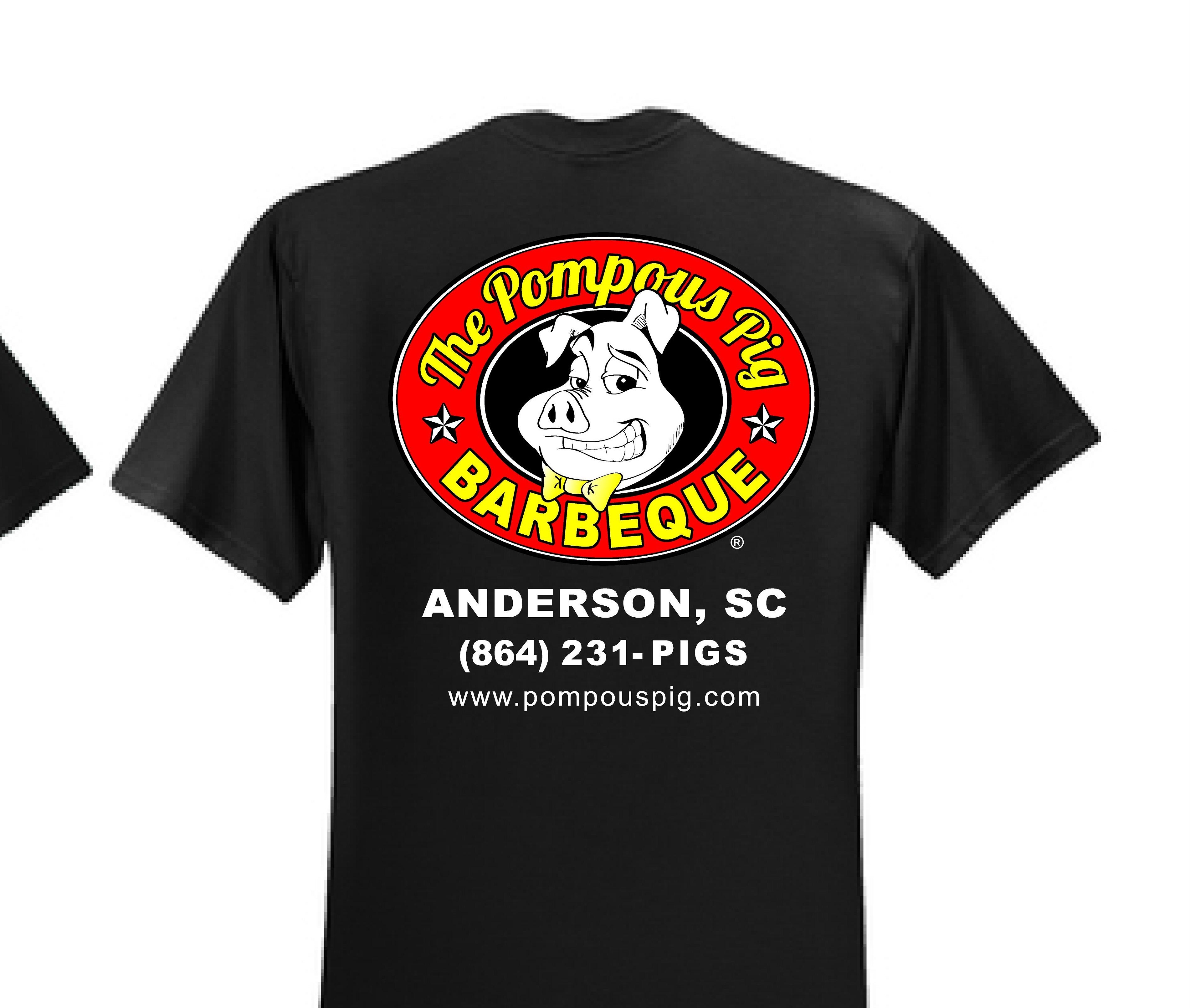 Black T-Shirt | The Pompous Pig