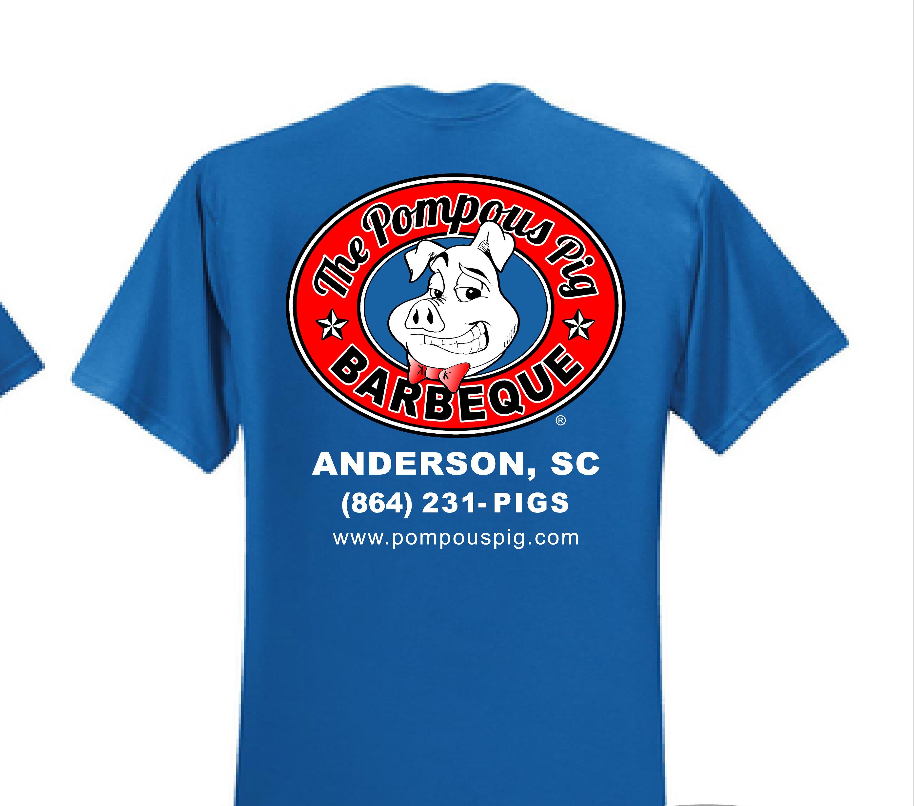 Blue T-Shirt | The Pompous Pig