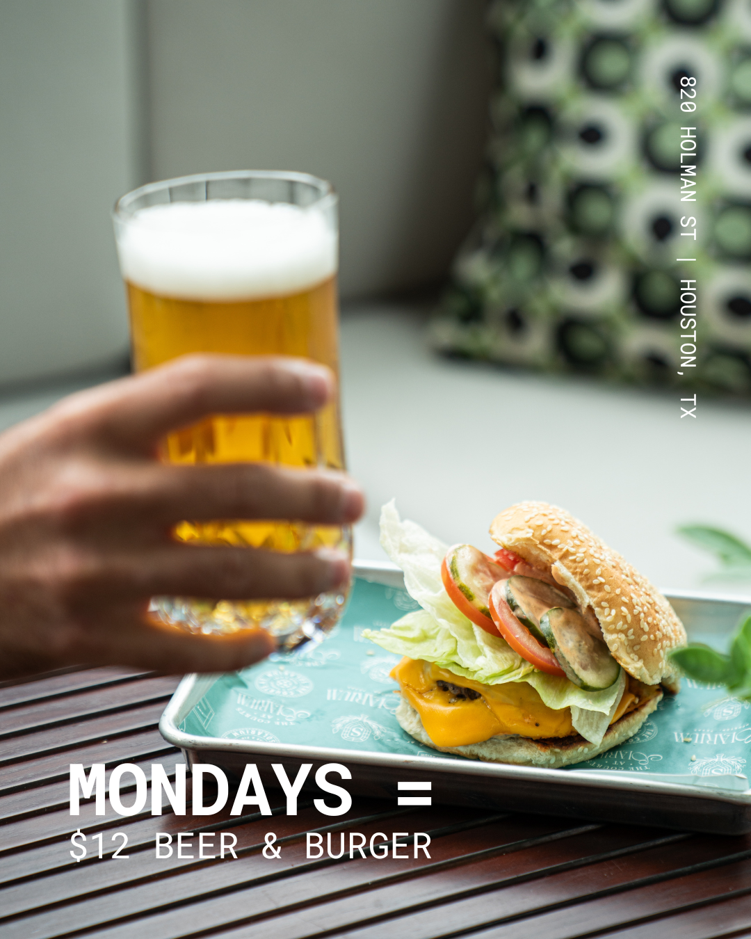 $12 BEER + BURGER MONDAY | Solarium | Pickleball and Padel Courts in ...