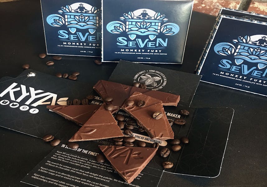 7 Monkey Fury Chocolate Bars | New Moon Cafe | Upbeat Cafe in SC & GA