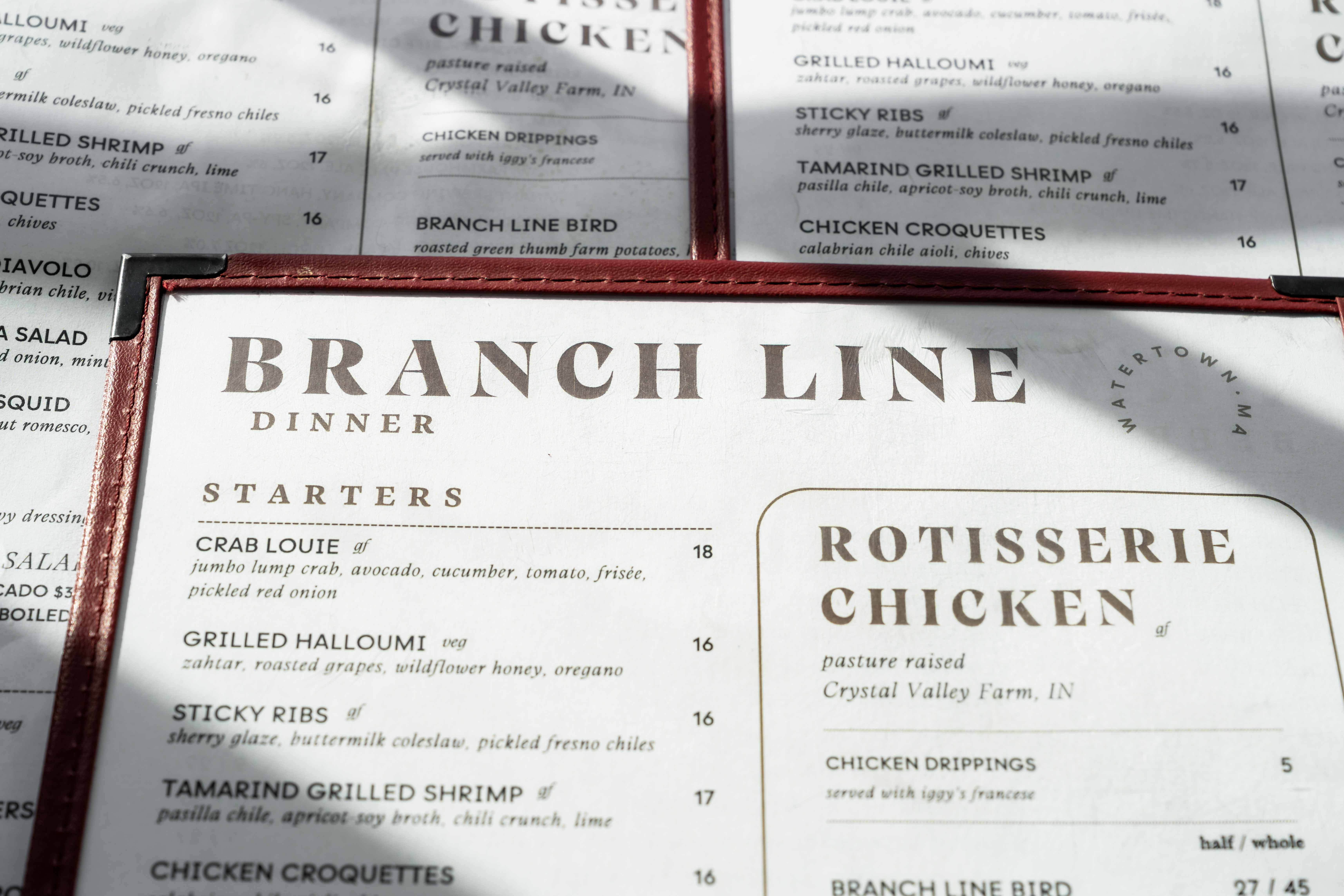 Our Menus | Branch Line