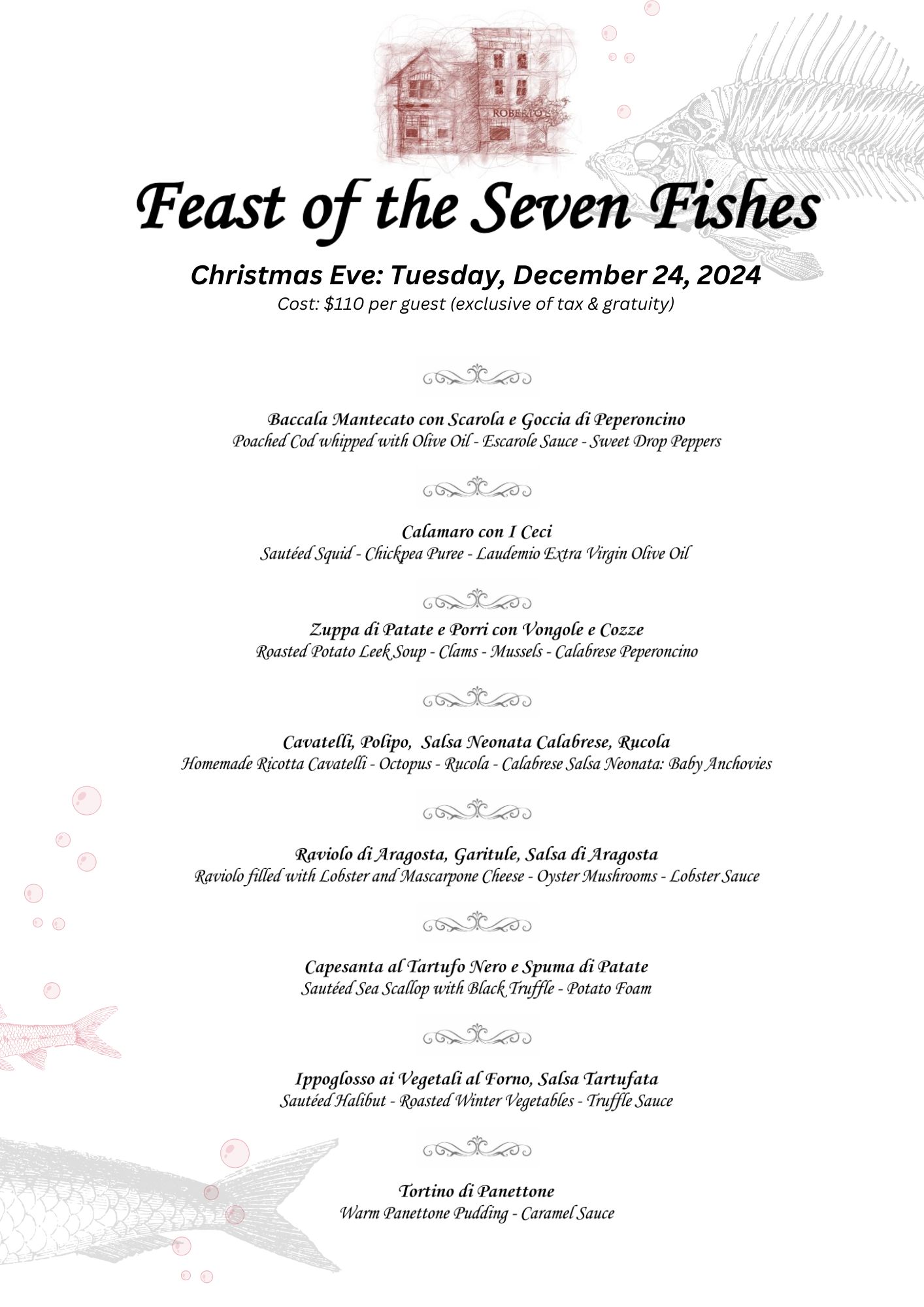 Feast of the Seven Fishes | Roberto's Ristorante Italiano | Authentic ...