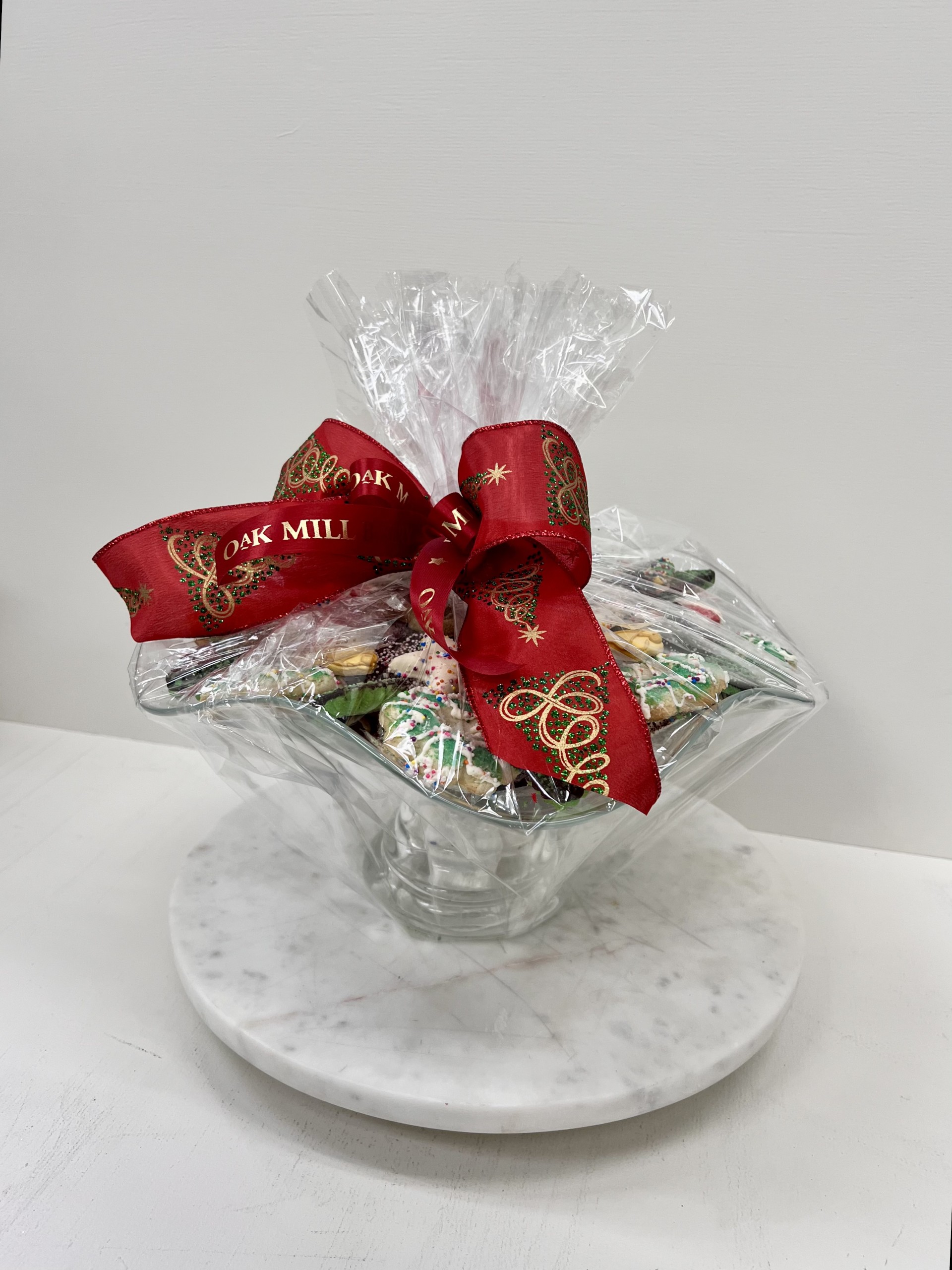 Assorted Fancy Butter Cookies on glass stand | Oak Mill Bakery ...