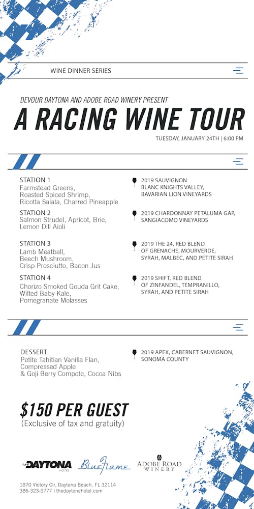 A Racing Wine Tour with Adobe Road Winery | Blue Flame | American ...