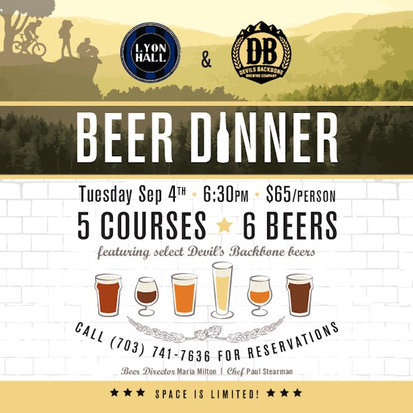 Devils Backbone Beer Dinner | Lyon Hall