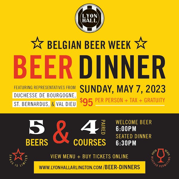 Belgian Beer Week Beer Dinner | Lyon Hall
