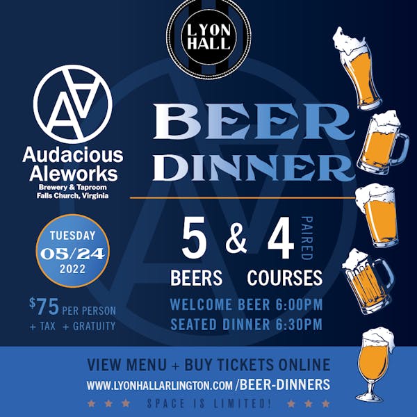 Audacious Aleworks Beer dinner | Lyon Hall