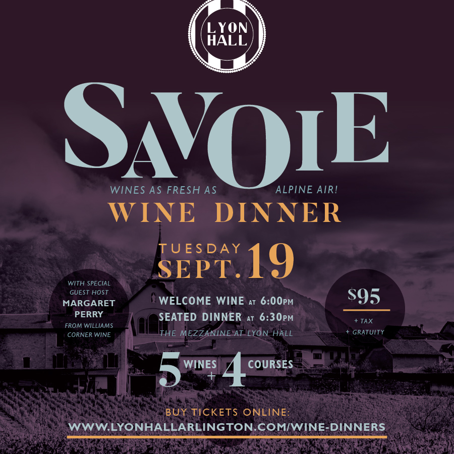 Savoie Wine Dinner | Lyon Hall