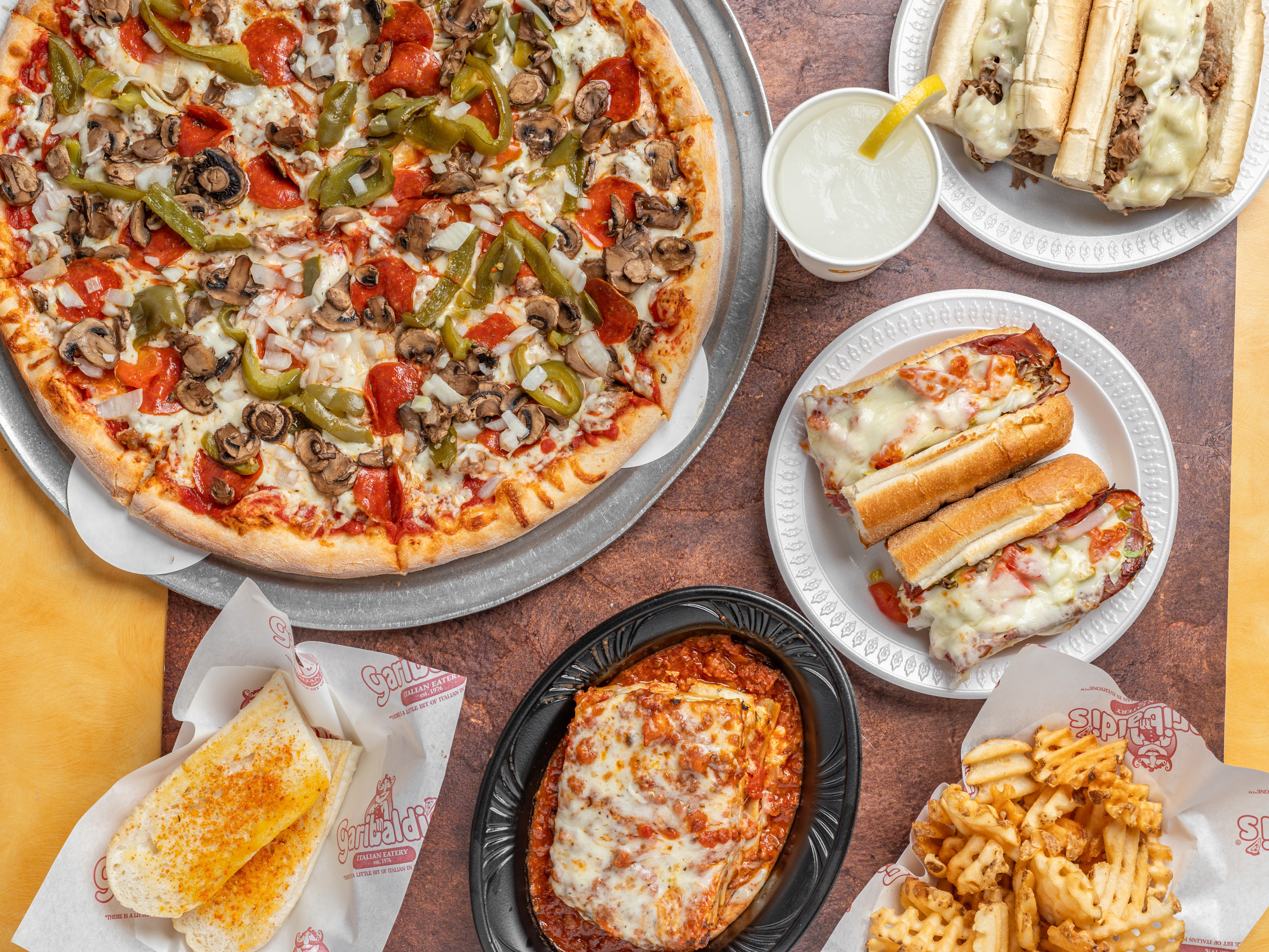 Menus | Home | Garibaldi's in Arlington Heights and Hoffman Estates, IL