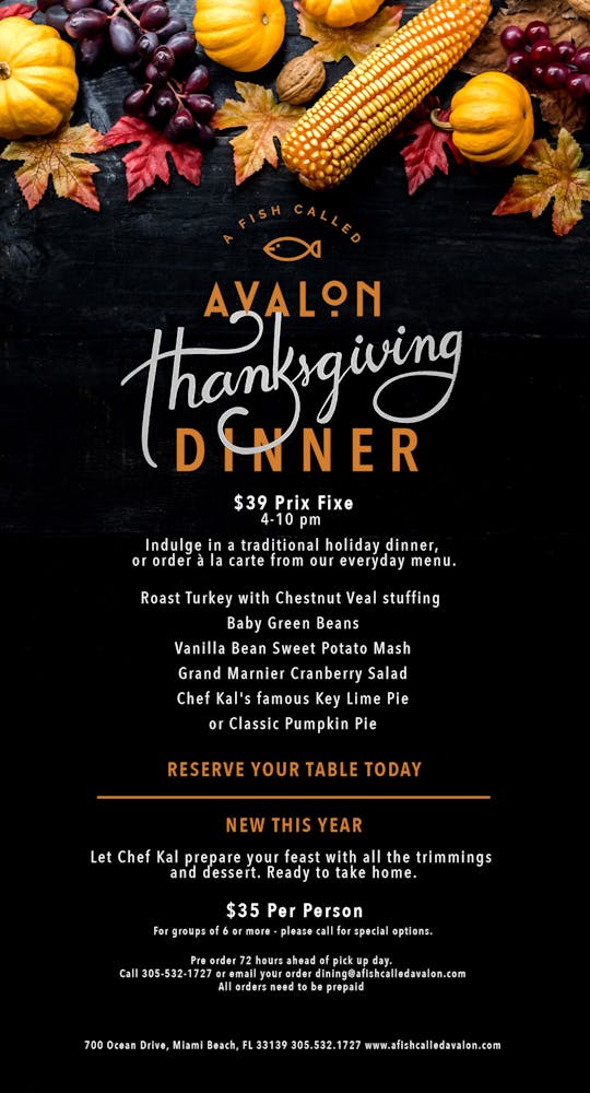 A Fish Called Avalon | Seafood Restaurant in Miami Beach, FL