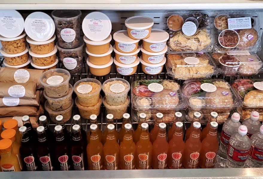 Grab and Go Grocery Case | City Cakes Cafe | Vegan and Gluten Free ...