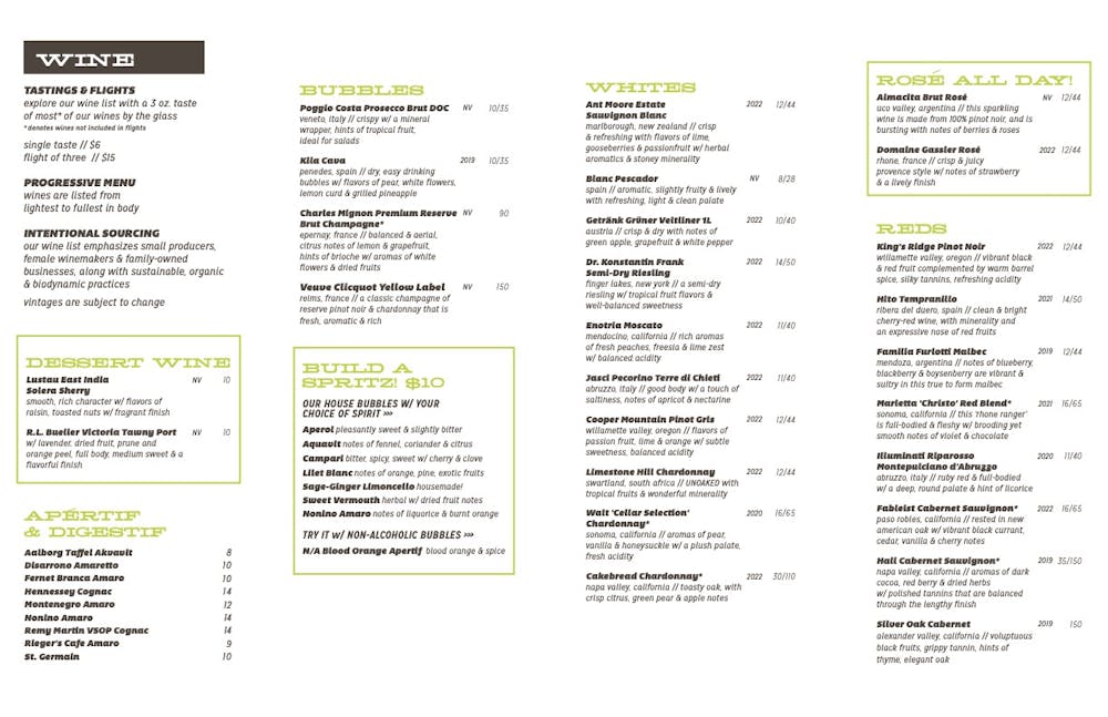 Menus | Merchants Pub & Plate
