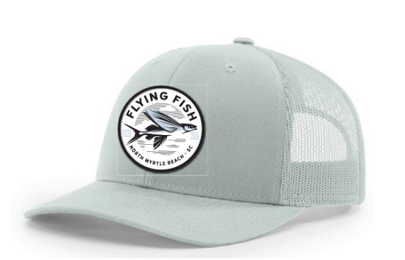 Trucker Hat- Light Blue Patch Hat | Flying Fish