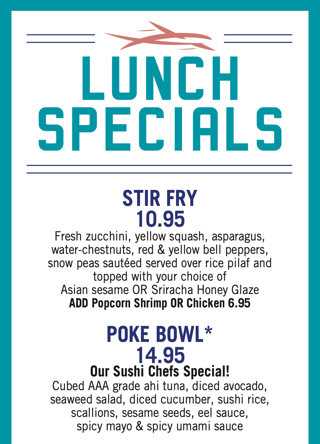 Flying Fish Public Market & Grill Menus