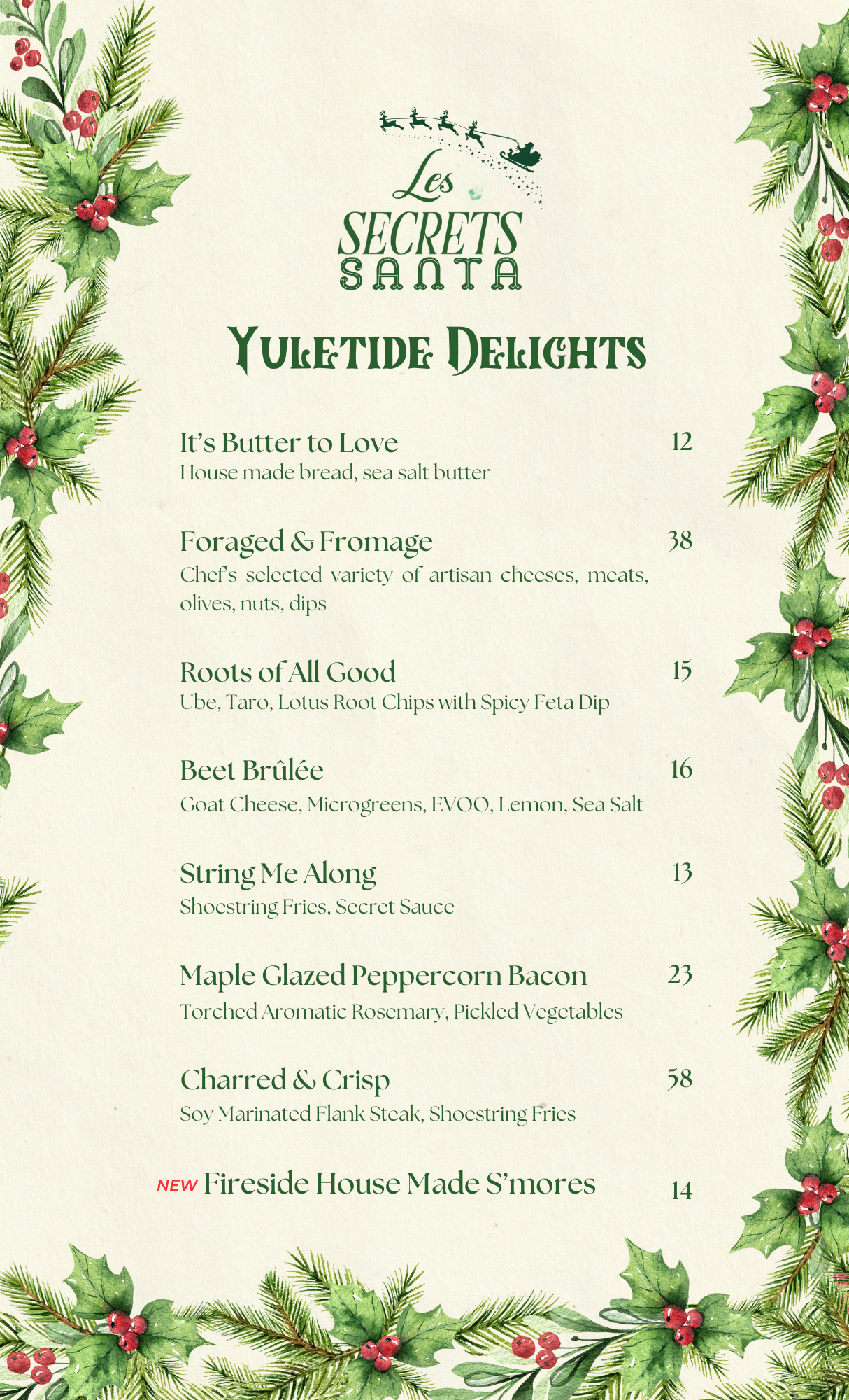 Menus | La Caille in Sandy, UT