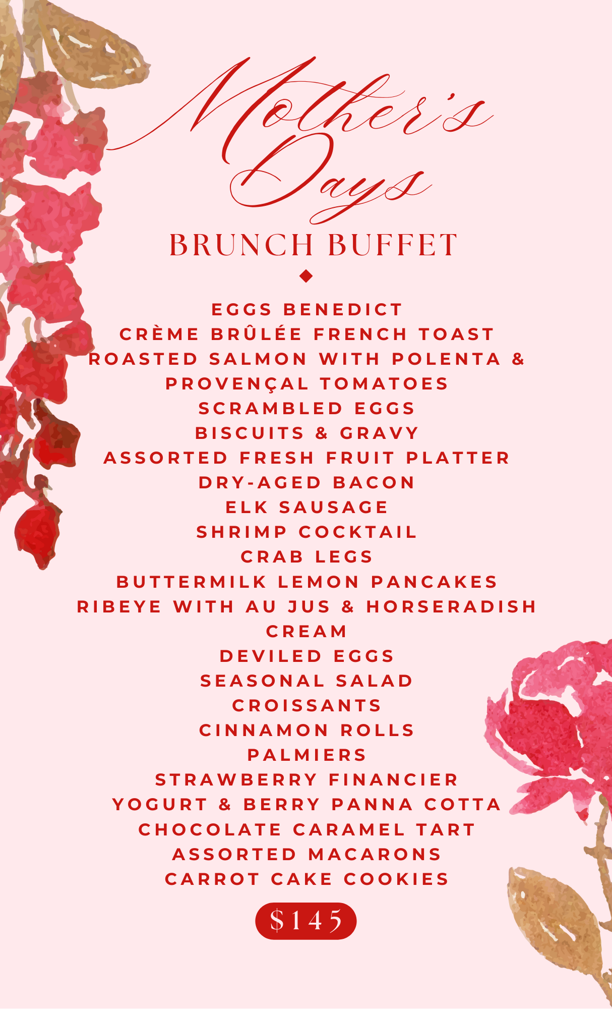 Menus | La Caille in Sandy, UT