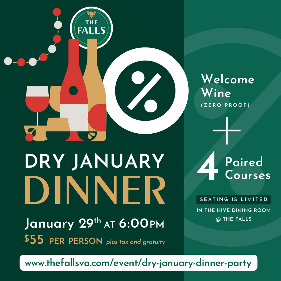 Dry January Dinner Party at The Falls in Falls Church, VA