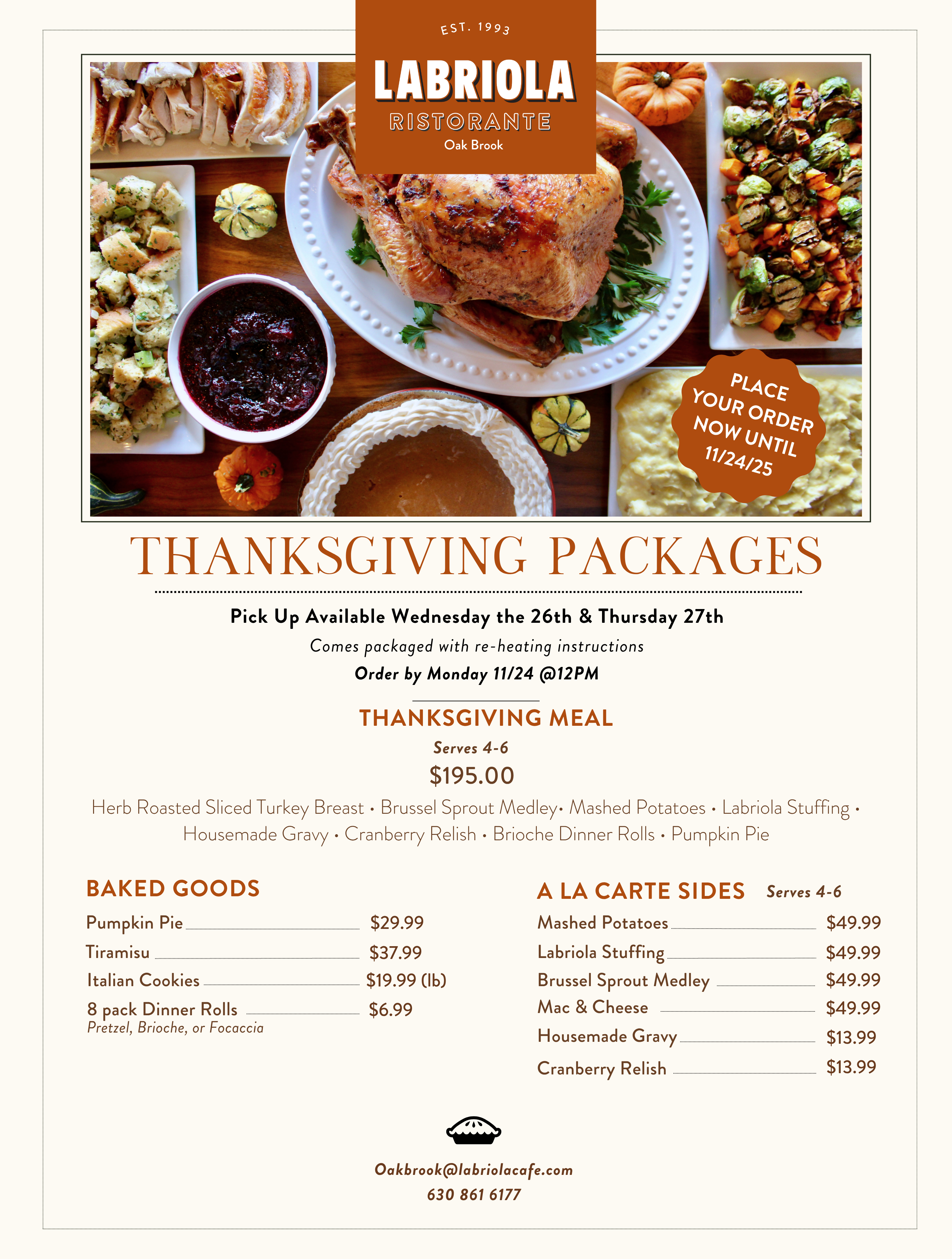 Labriola Ristorante | Italian Restaurant in Oak Brook