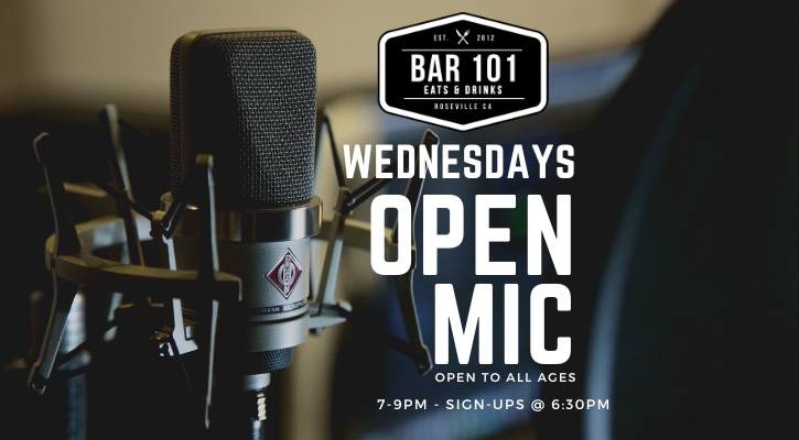 Open Mic Wednesdays | Bar 101 Eats & Drinks