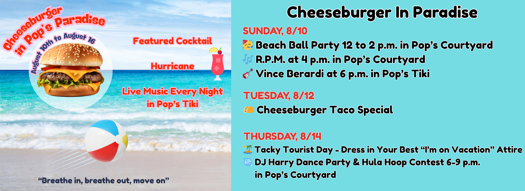 Jimmy Buffett Tribute Month | Pop's Sunset Grill